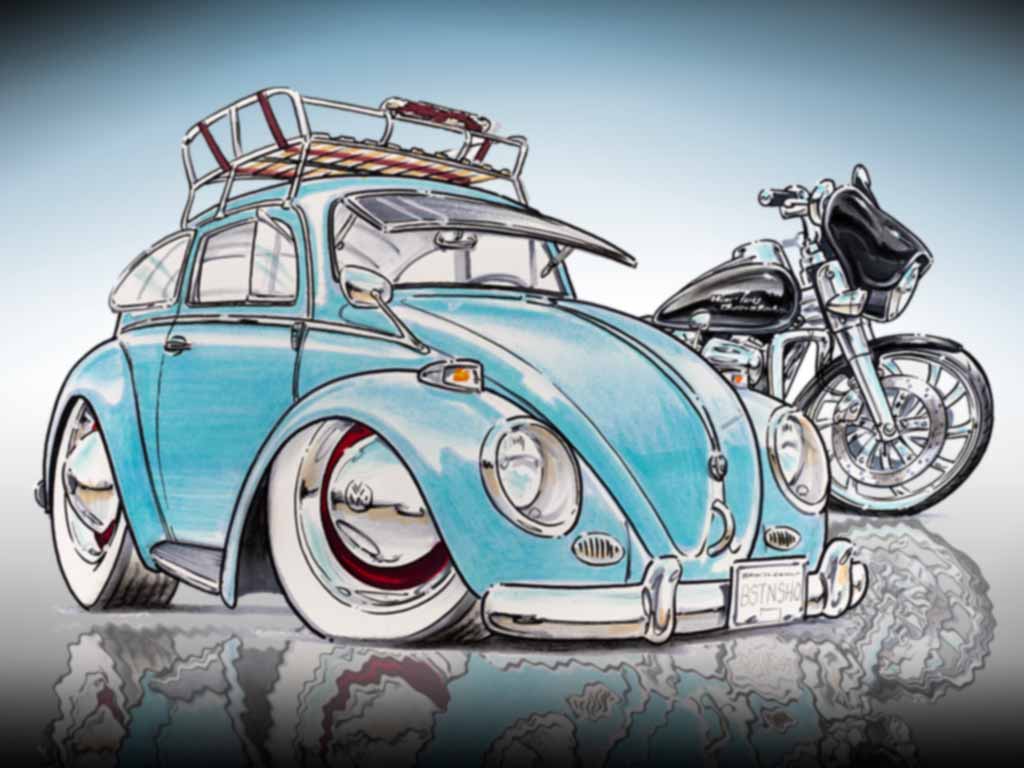 Eye Mechanic Artwork by Andrew Kerr - Car Toons of your car!